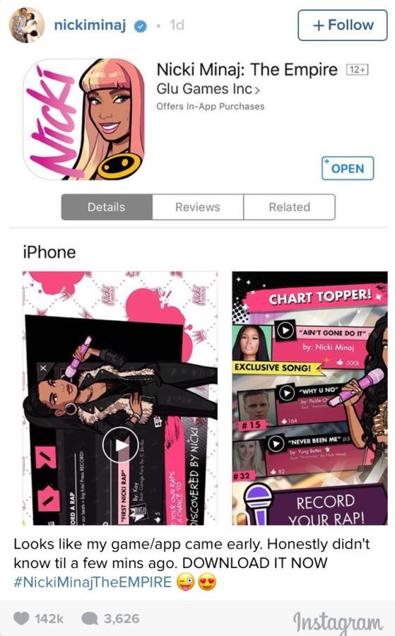 Nicki Minaj Releases Mobile Game App and New Music - MEFeater