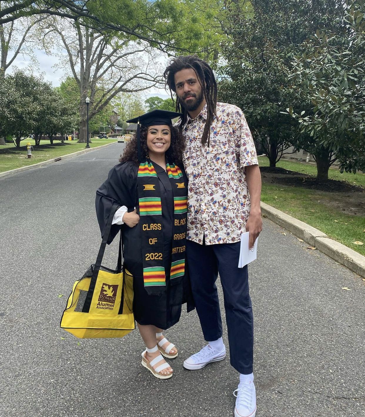 Rapper J. Cole Attends Fan's College Graduation at Rowan University ...