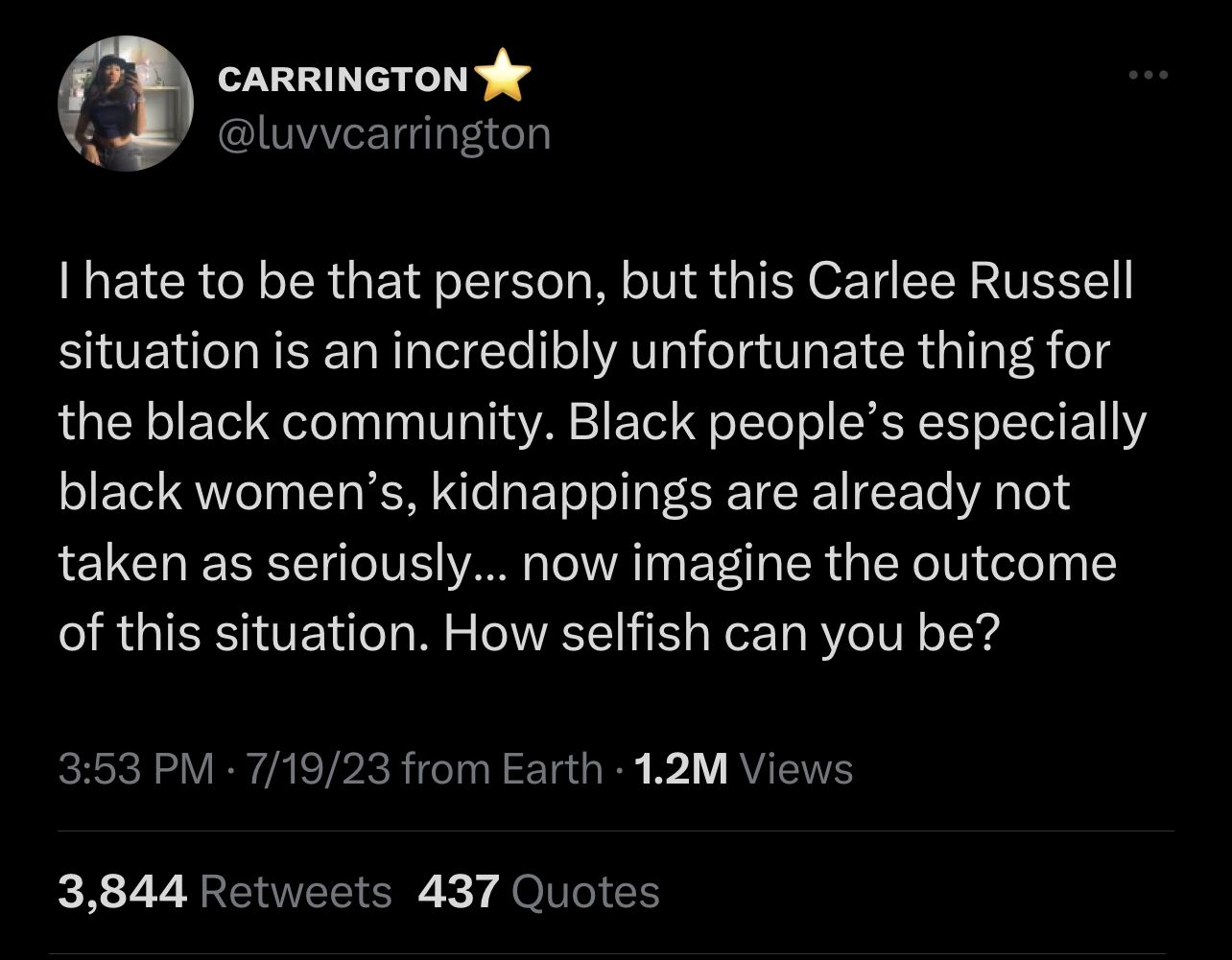 Carlee Russell's Disappearance: The Rundown - MEFeater