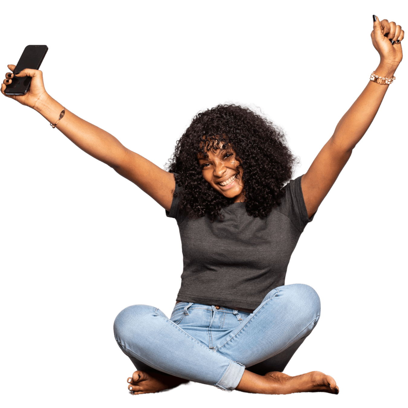 girl on phone transparent image - MEFeater