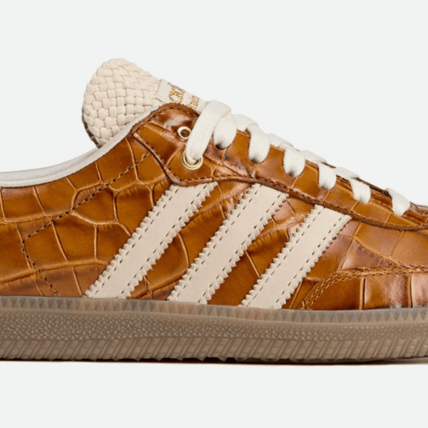 Wales Bonner X Adidas Samba Croco Leather Low-Top Sneakers - MEFeater